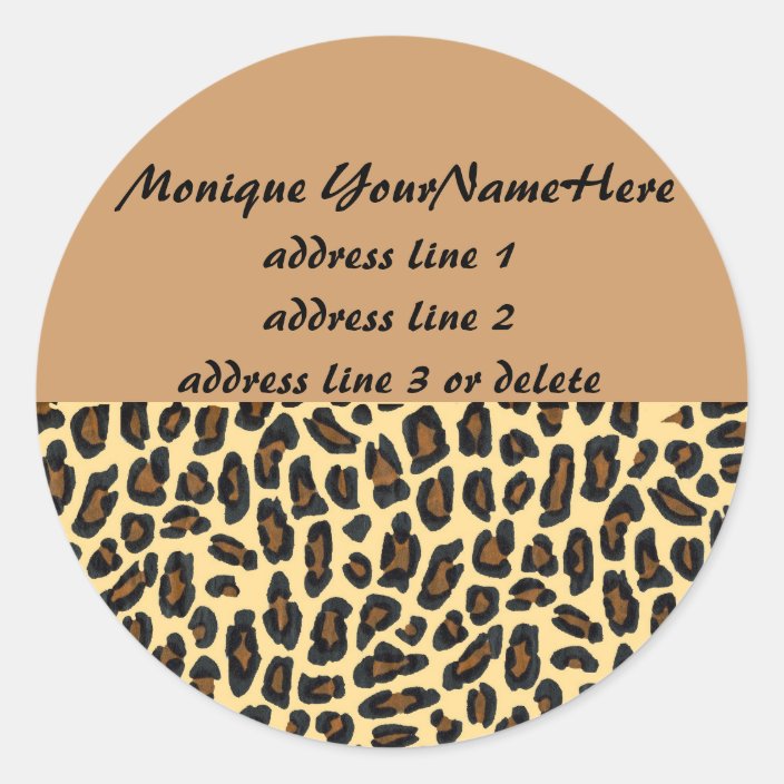 leopard-print-return-address-labels-zazzle