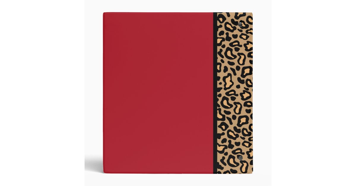 Leopard Print Scrapbook Binder | Zazzle