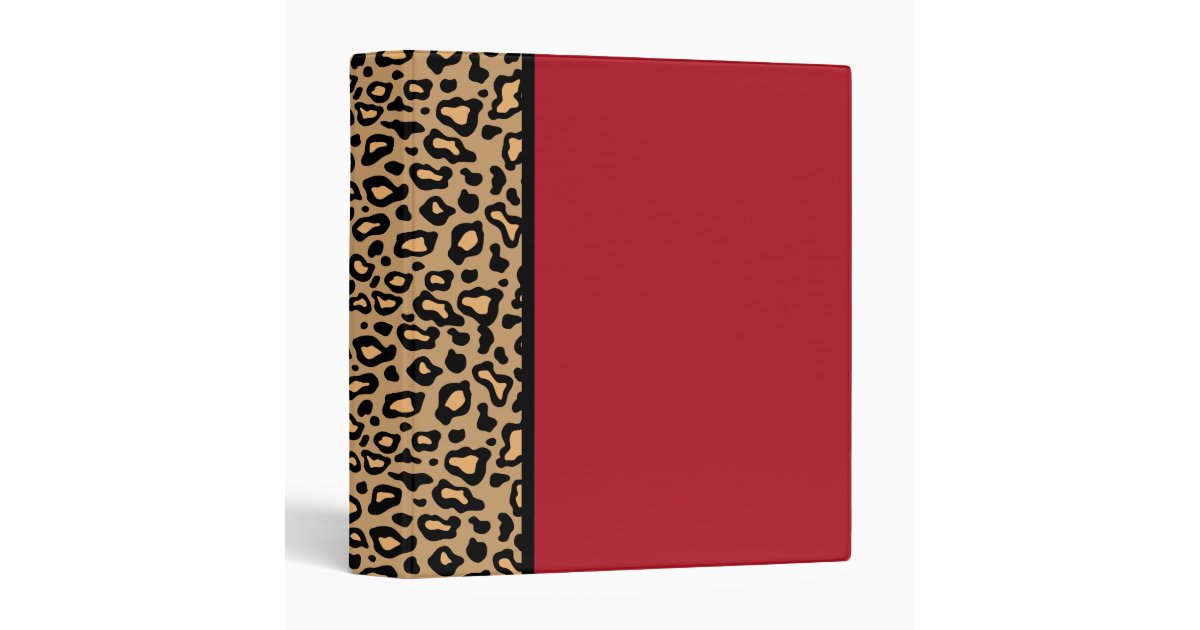 Leopard Print Scrapbook Binder | Zazzle