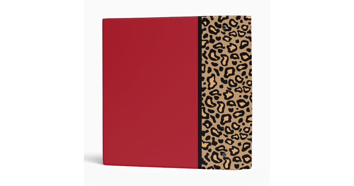 Leopard Print Scrapbook Binder | Zazzle