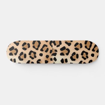 Leopard Print Skateboard | Zazzle