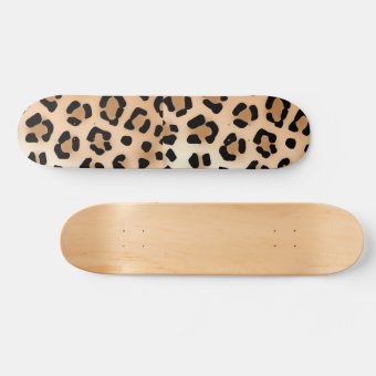 Leopard Print Skateboard | Zazzle