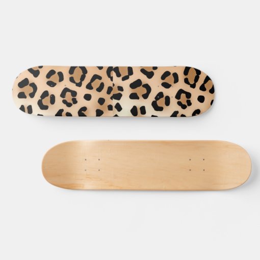 Leopard Print Skateboard | Zazzle