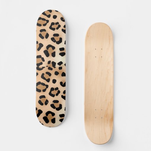 Leopard Print Skateboard | Zazzle