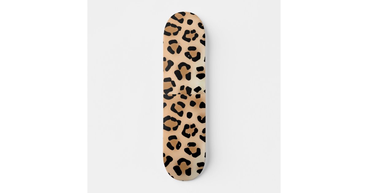 Leopard Print Skateboard | Zazzle