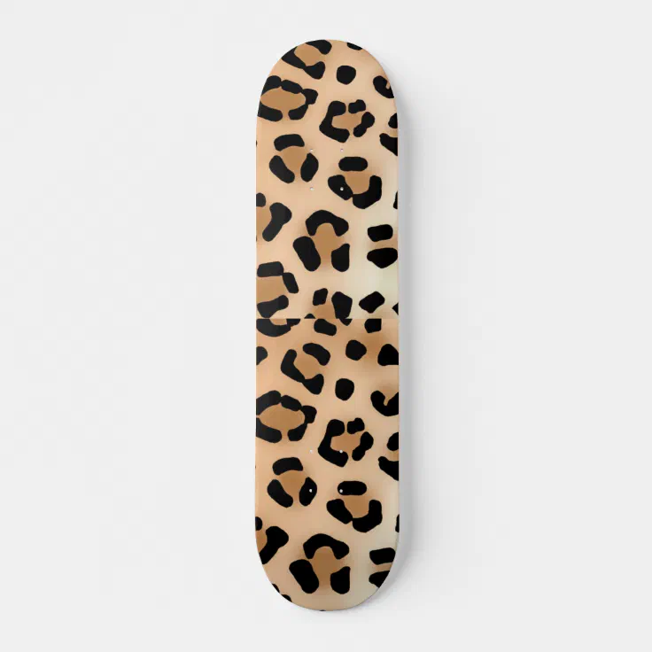 Leopard Print Skateboard | Zazzle