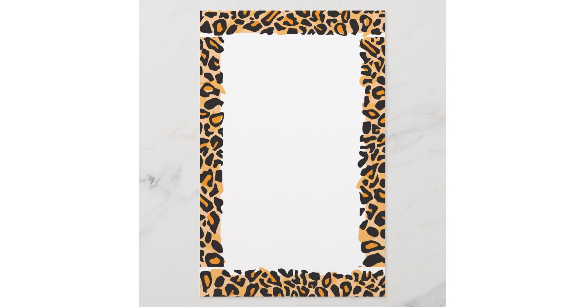 Leopard Print Stationery | Zazzle
