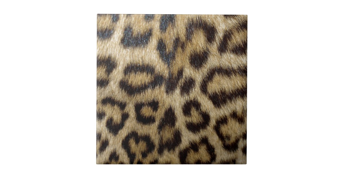 Leopard Print Tile | Zazzle