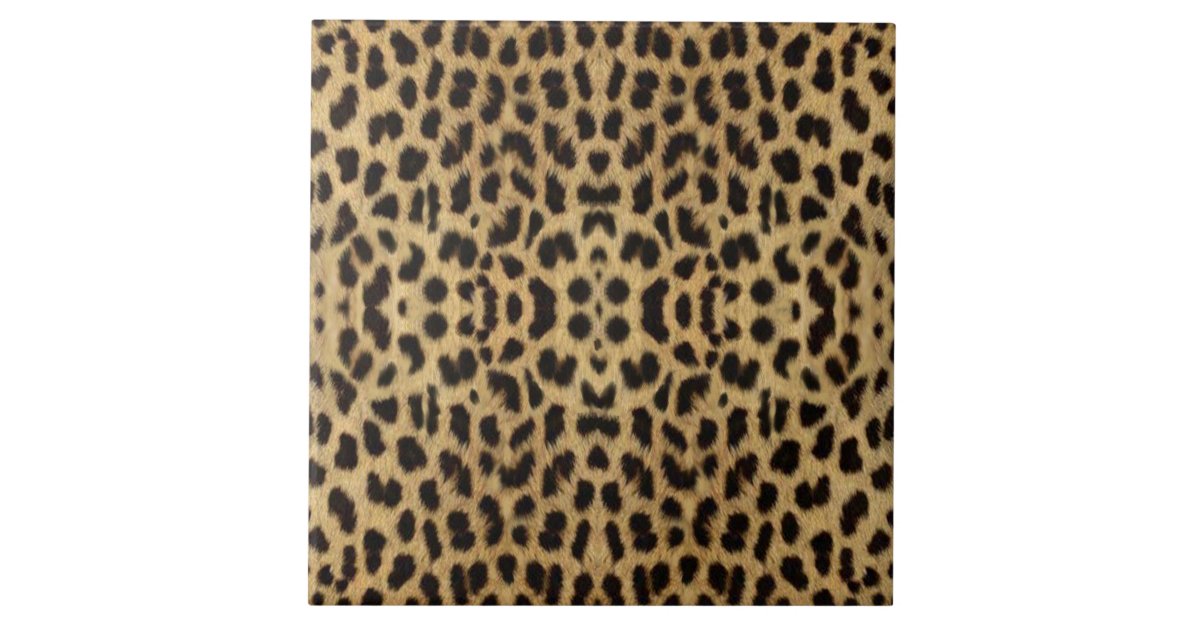 Leopard print Tile | Zazzle