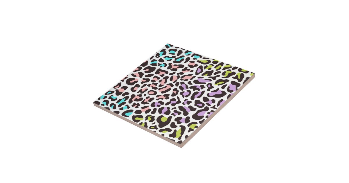 Leopard Print Tile | Zazzle