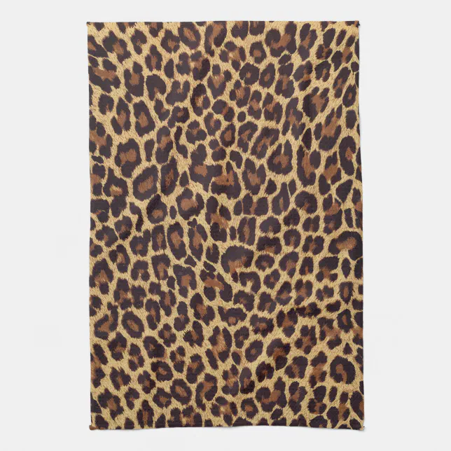 Leopard Print Towel | Zazzle