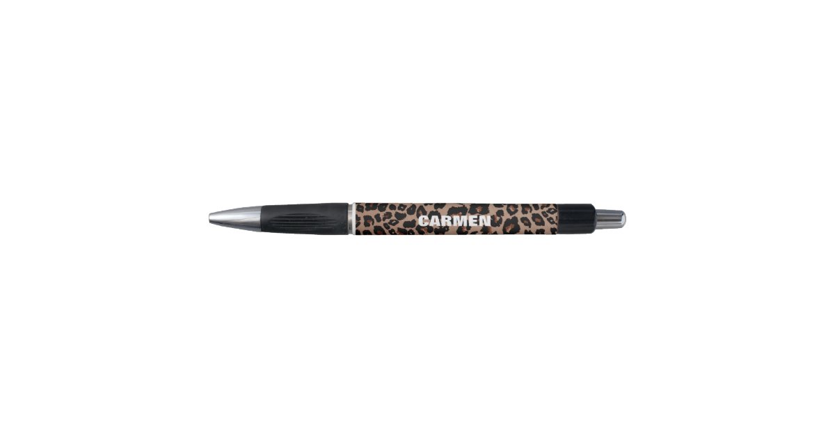 LEOPARD PRINT writing ink pen | Zazzle
