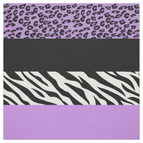 Purple zebra animal print pattern fabric | Zazzle