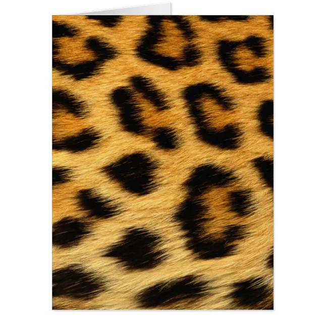Leopard Skin Animal Print Card | Zazzle