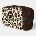 Leopard Skin, Modern Animal Pettern, Monogram Dopp Kit | Zazzle