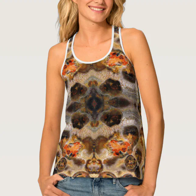 Leopard Skin Natural Rock Color Photo Designed Tank Top | Zazzle