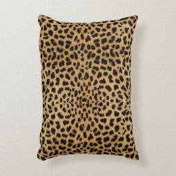 Leopard Skin Pattern Accent Pillow | Zazzle