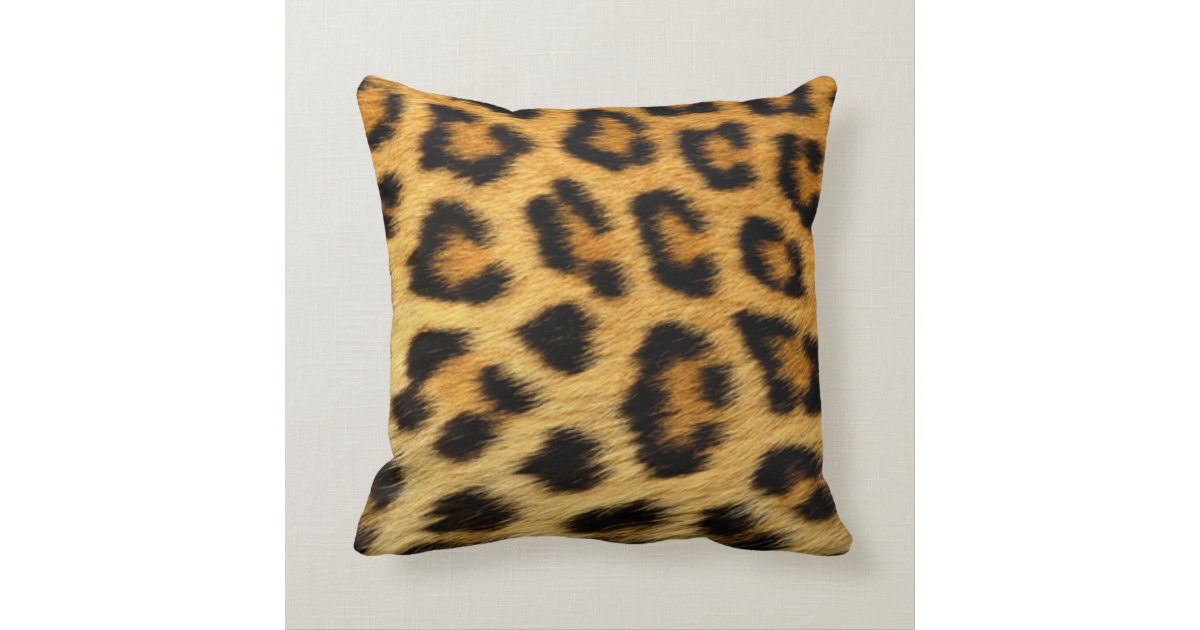 Leopard Skin Pattern Throw Pillow | Zazzle.com