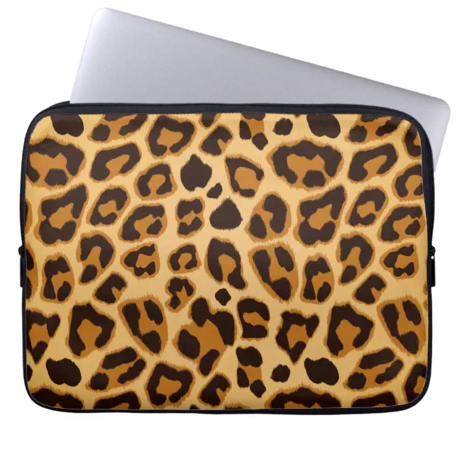 Leopard Skin Print Pattern Laptop Sleeve | Zazzle