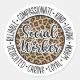 Leopard Social Worker, Social Work Gift Classic Round Sticker | Zazzle