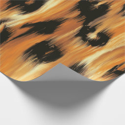 Leopard Spot Animal Print Pattern Wrapping Paper | Zazzle