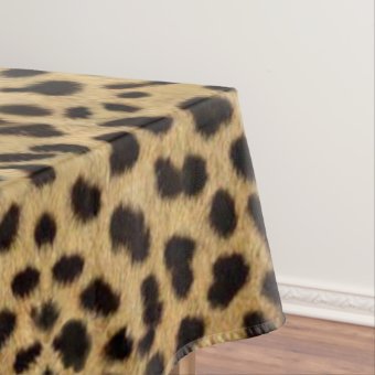 Leopard Spot Pattern Print Tablecloth | Zazzle
