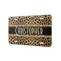 Leopard Spot Skin Print Personalized License Plate | Zazzle