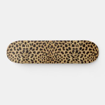 Leopard Spot Skin Print Skateboard Deck | Zazzle
