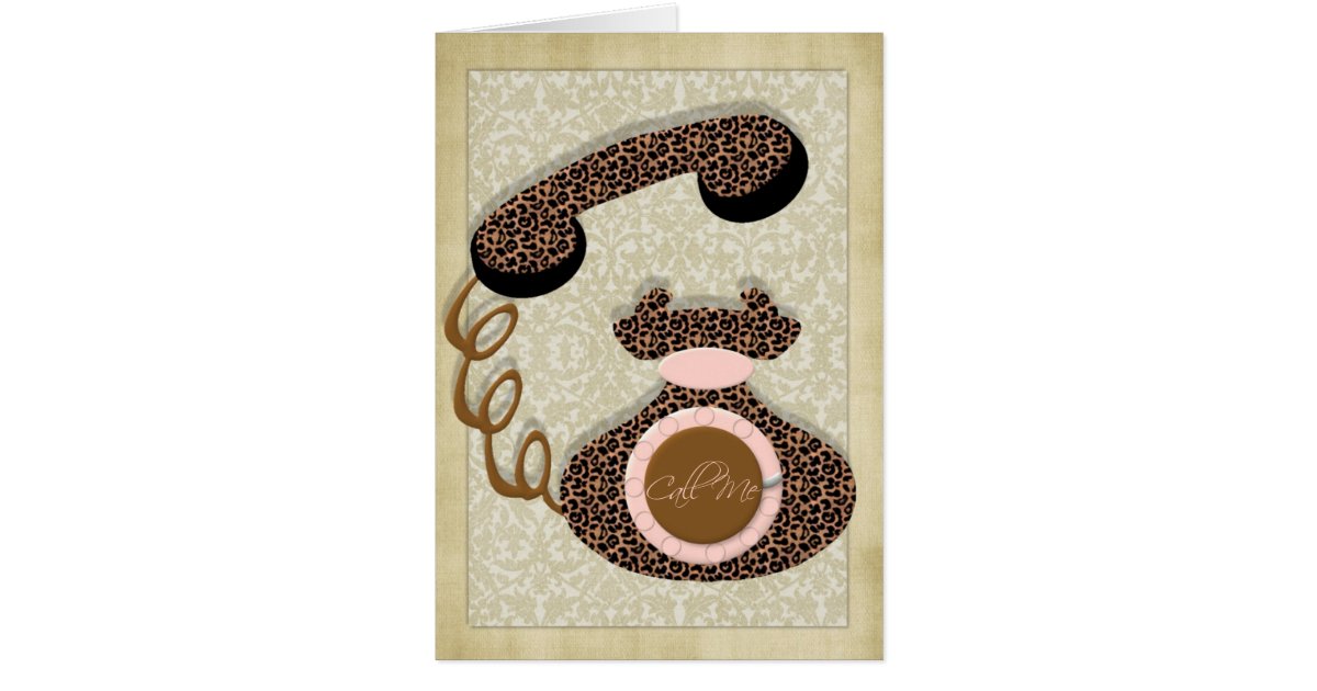 Leopard Telephone | Zazzle