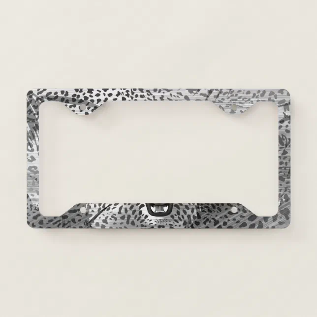 Leopard Territory 2 License Plate Frame | Zazzle