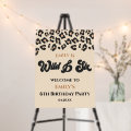 Leopard Wild Six 6th Birthday Party Welcome Sign | Zazzle