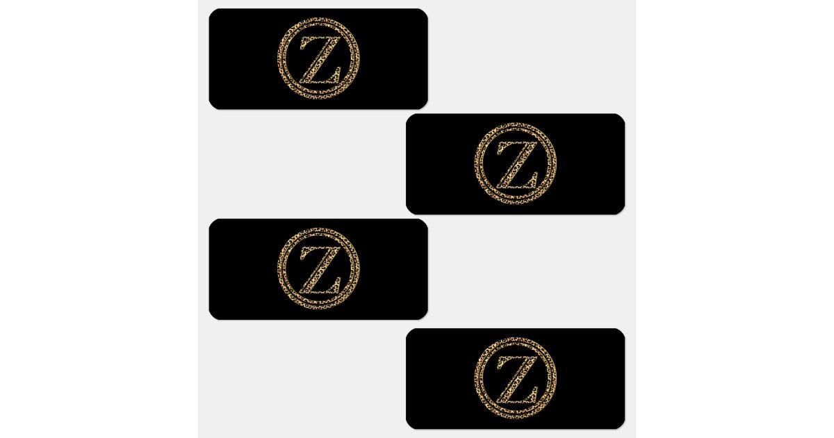 Leopard Z Labels | Zazzle