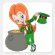 Leprechaun Girl Stickers | Zazzle