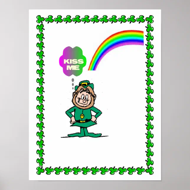 LEPRECHAUN PICTURE POSTER | Zazzle