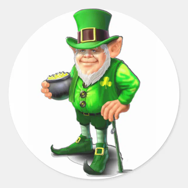 Leprechaun Stickers | Zazzle