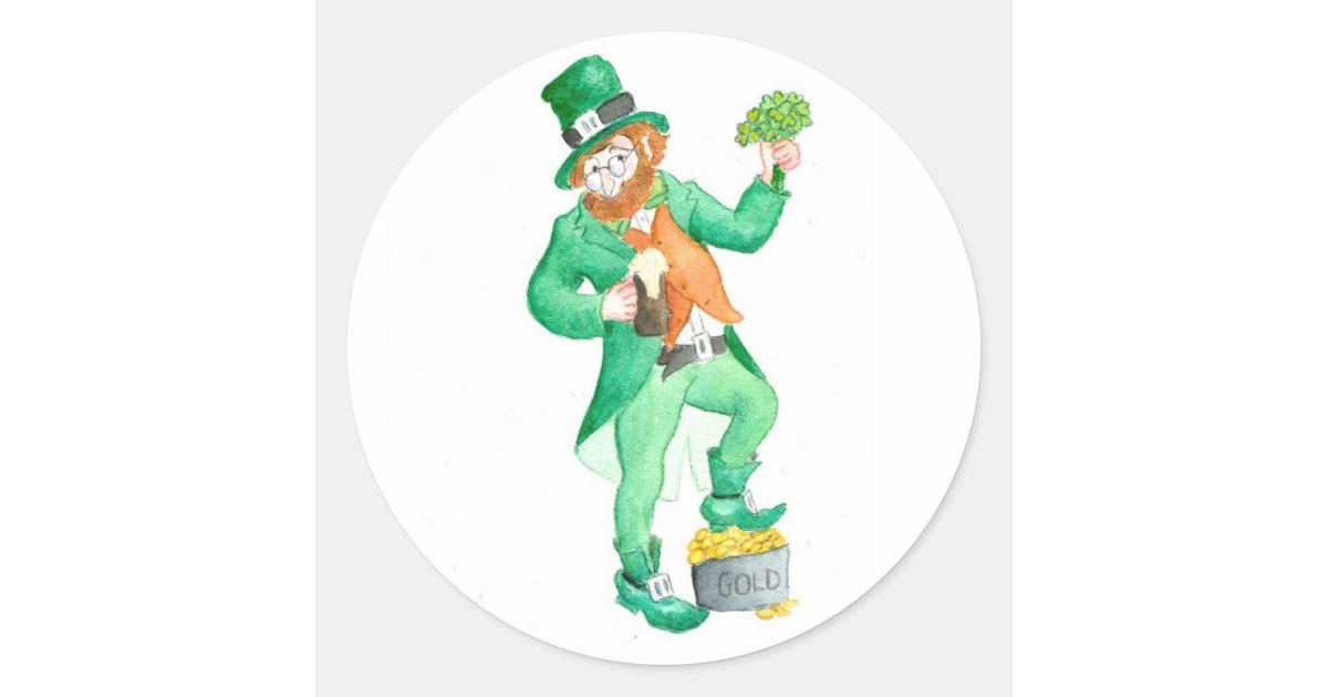 Leprechaun Stickers | Zazzle