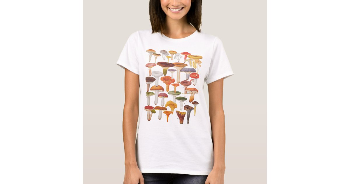 Les Champignons Mushrooms T-Shirt | Zazzle