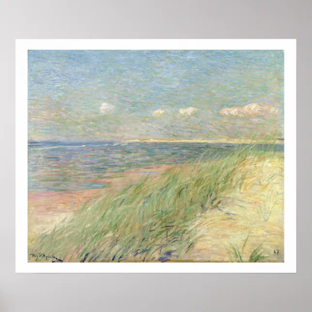 Les Dunes du Zwin, Knokke, 1887 (oil on canvas) Poster | Zazzle