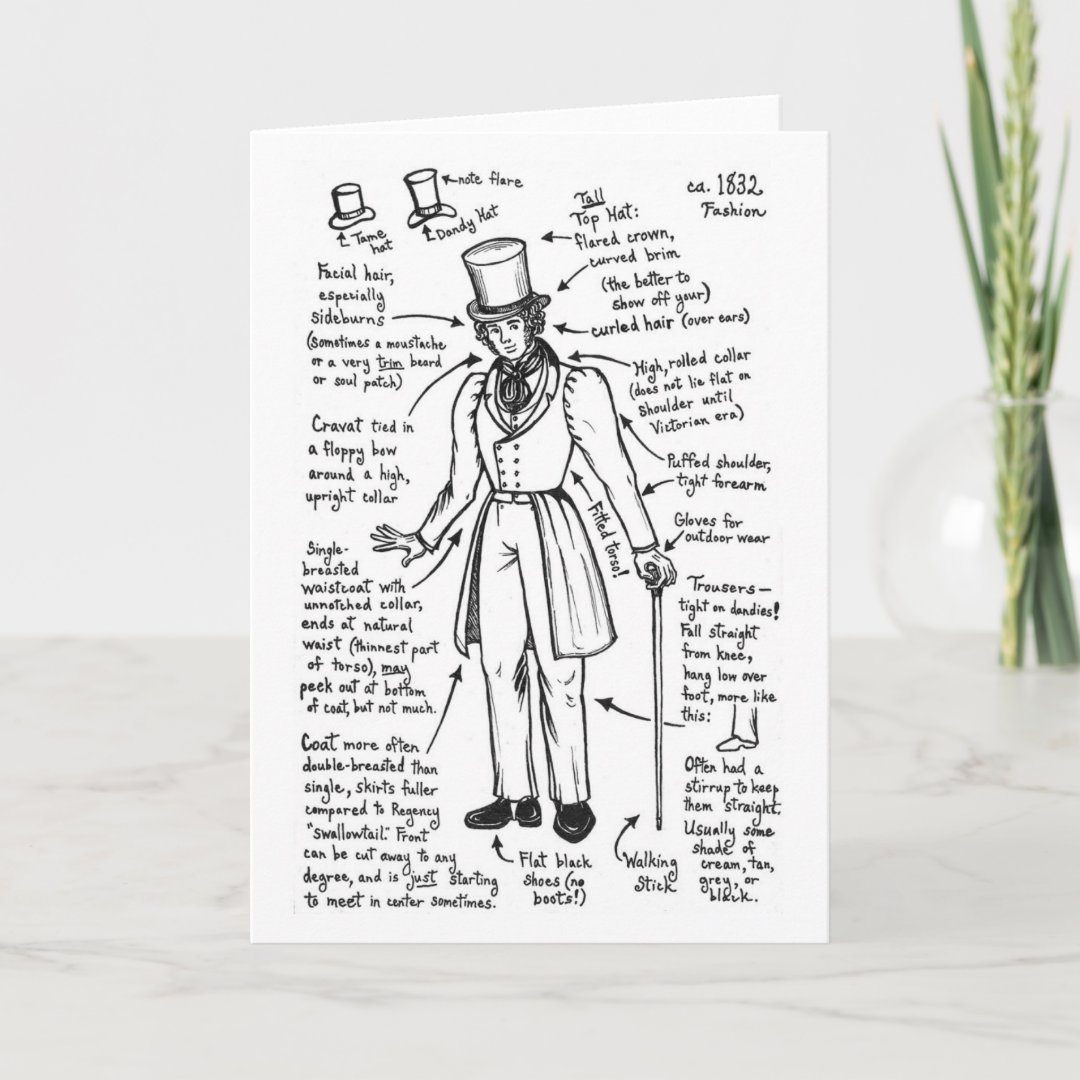 Les Misérables Love: 1832 Fashion Cheat Sheet Car Card | Zazzle