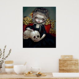 Les Vampires: Les Crânes ART PRINT rococo vampire | Zazzle