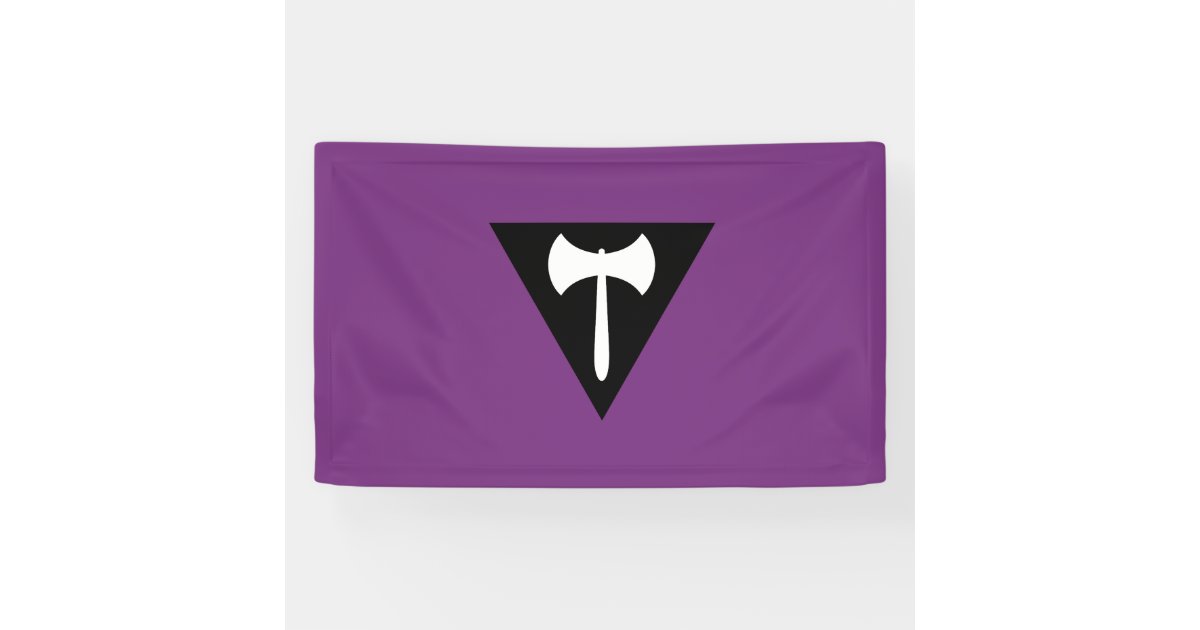 Lesbian Labrys Pride Flag Banner