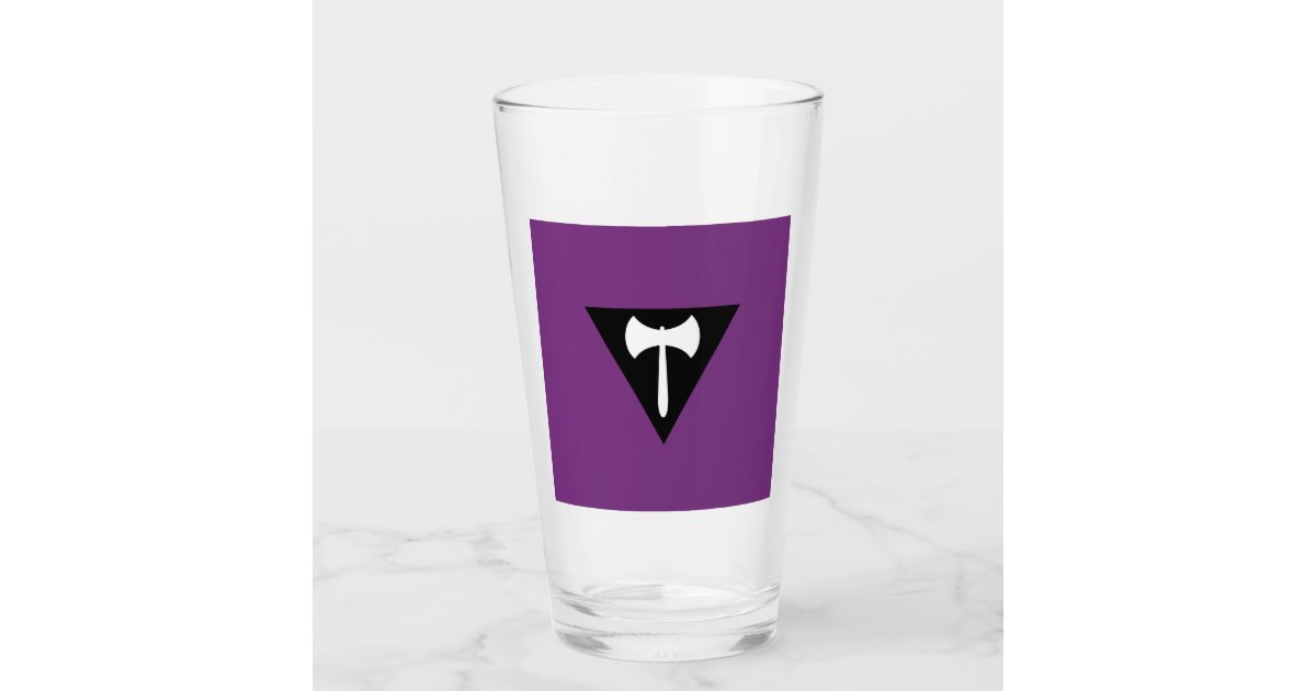 Lesbian Labrys Pride Flag Glass Zazzle