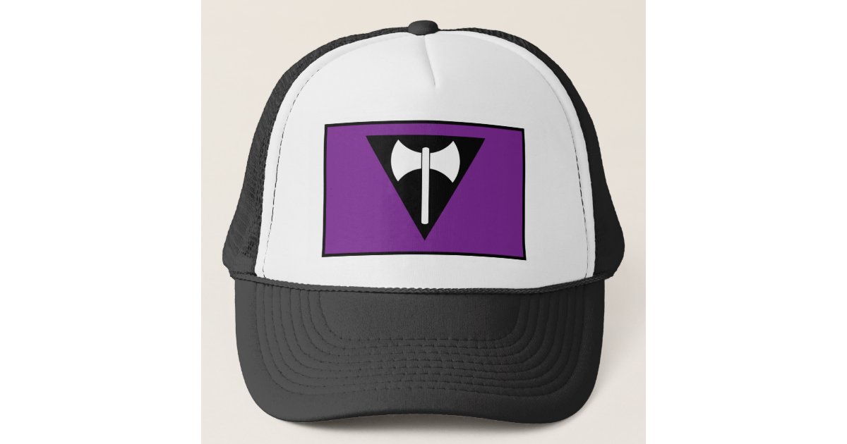 Lesbian Labrys Pride Flag Trucker Hat Zazzle