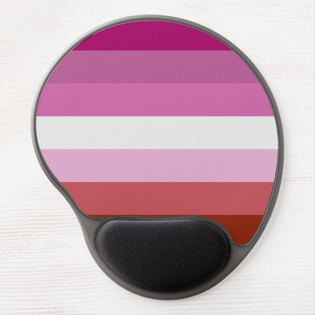 Lesbian Pride Flag Gel Mouse Pad | Zazzle