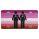 Lesbian Pride Flag Lesbian Couple LGBTQ License Plate | Zazzle