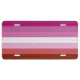 Lesbian Pride Flag LGBTQ License Plate | Zazzle