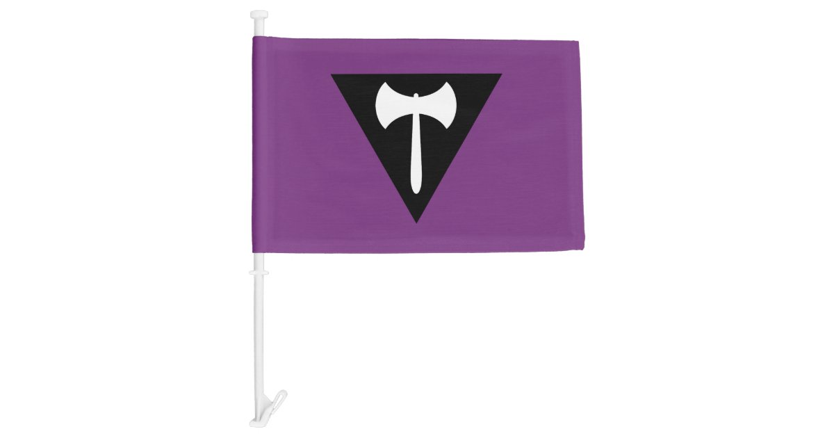 Lesbian Pride Flag Purple Axe | Zazzle