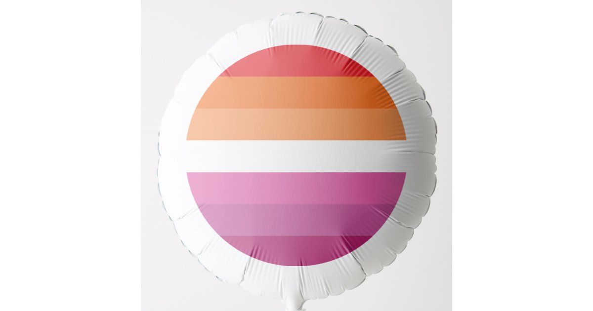 Lesbian Pride Flag (Sunset) Balloon | Zazzle
