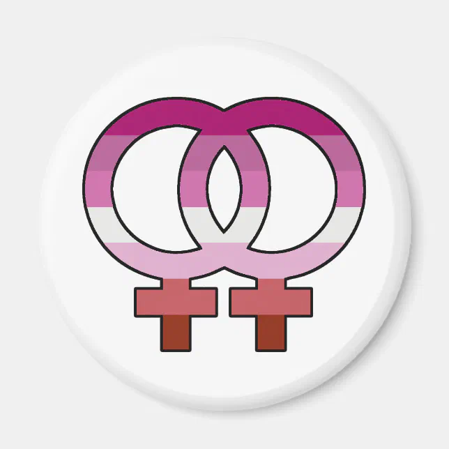 Lesbian Pride Flag Venus Symbol Magnet | Zazzle
