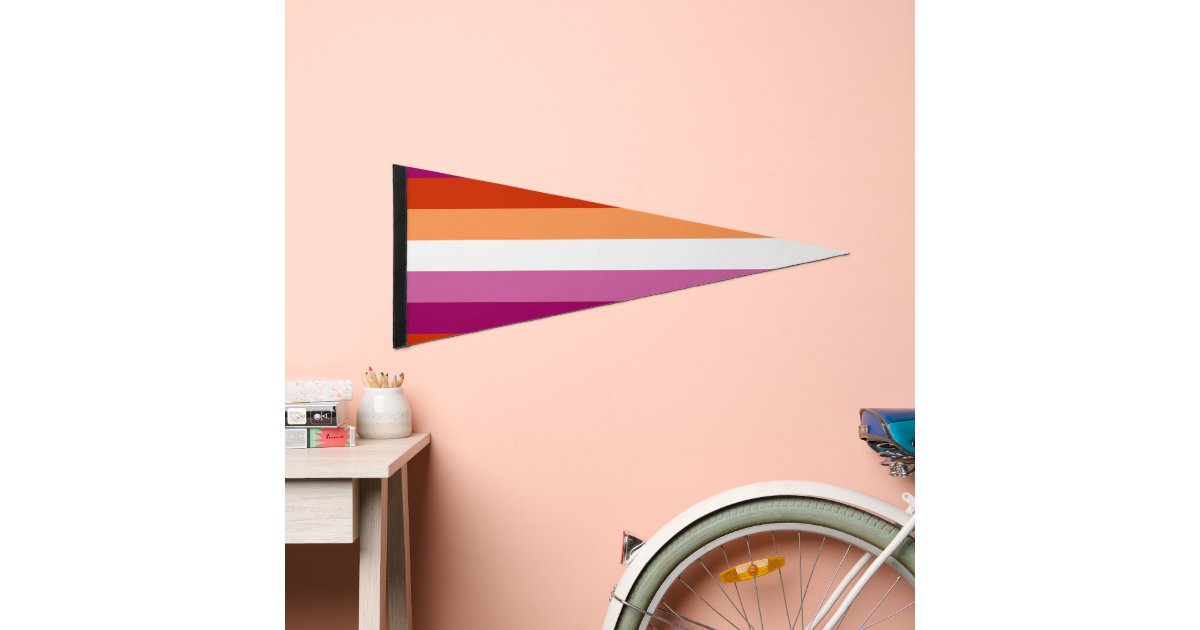 Lesbian Pride Pennant Flag | Zazzle